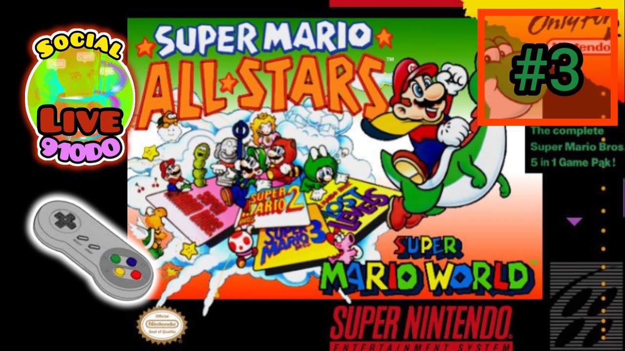 Super Mario All Stars+Super Mario World SNES #3 Live - YouTube
