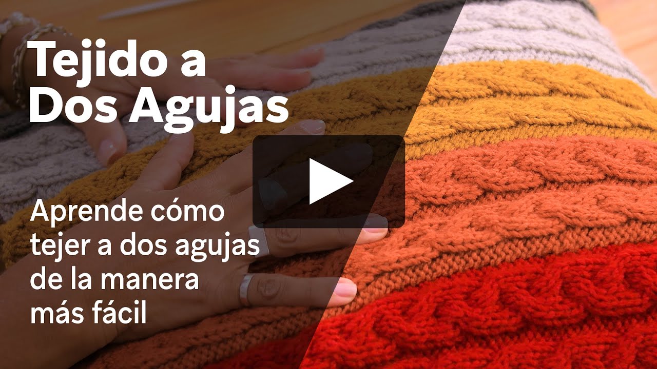 Tejido Dos Agujas - Cómo tejer con dos agujas paso a paso - Tejido para ...