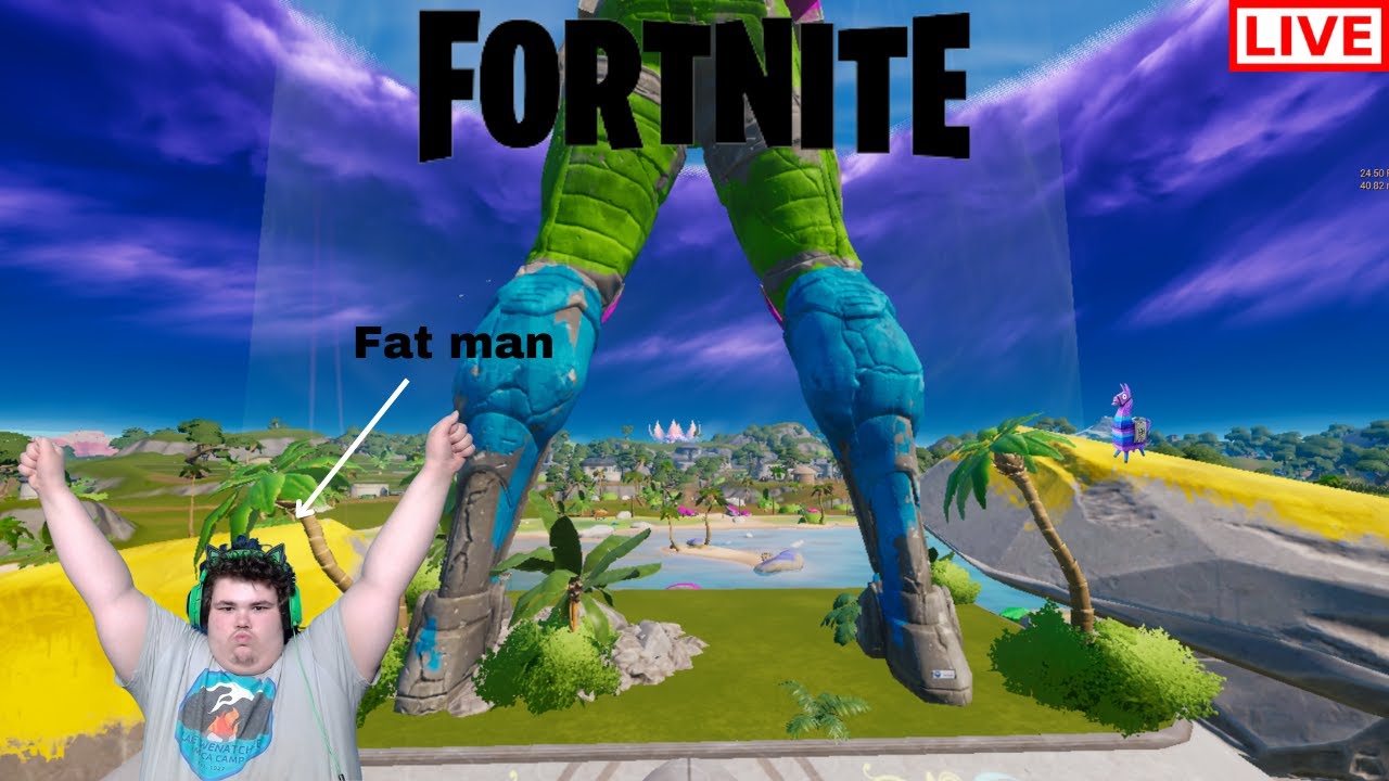 🔴Fat Man Plays Fortnite | Live | Chasing Dubs | NA West🔴 - YouTube
