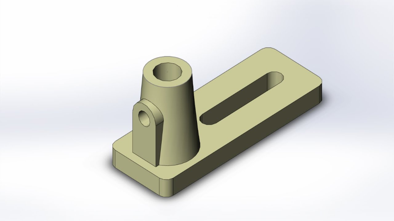 Loft komutu - Fillet - Straight Slot - Solidworks 2014 - YouTube