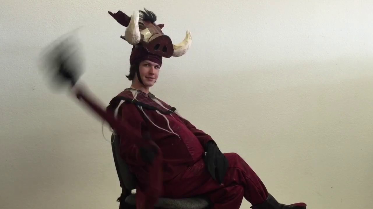 Rose Costumes - Lion King Pumba Headpiece Tutorial - YouTube