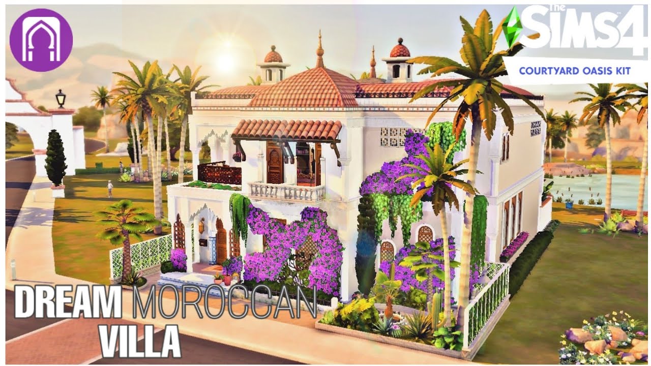 Dream MOROCCAN Villa | Courtyard Oasis Kit | No CC | Stop Motion Build ...