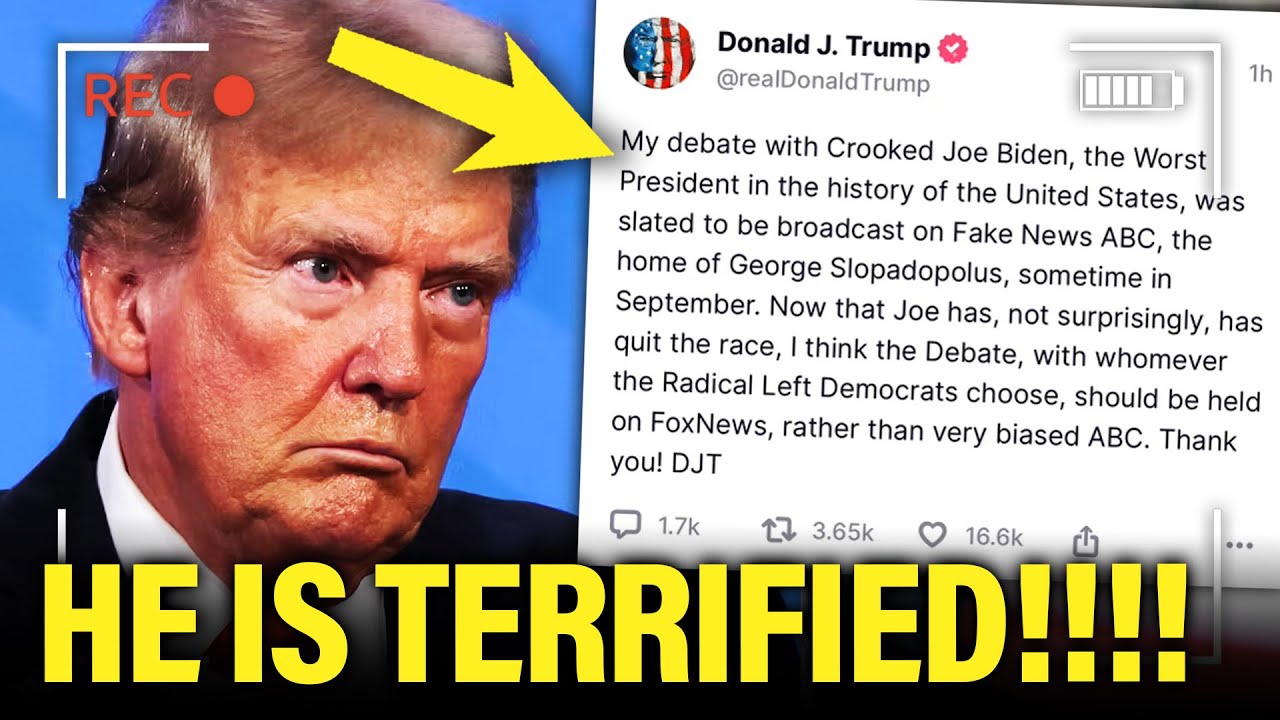Trump Has PANIC ATTACK after Biden LEAVES RACE - YouTube