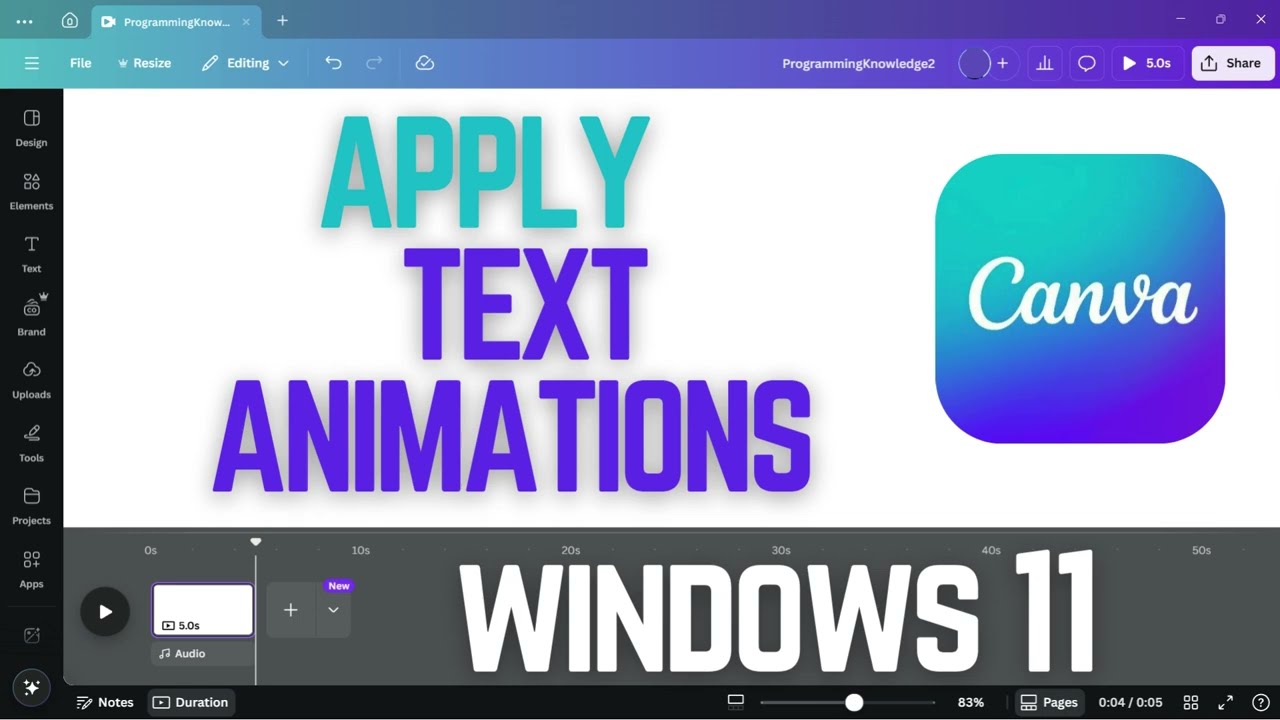 How to Apply Text Animations in Canva | Animate and move text in Canva ...