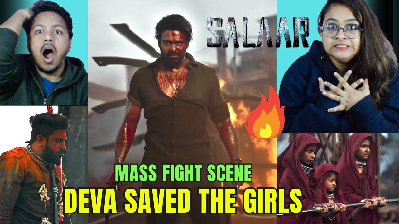 SALAAR - Fight Scene | Deva Saved The Girls Scene Reaction | Part 7 ...
