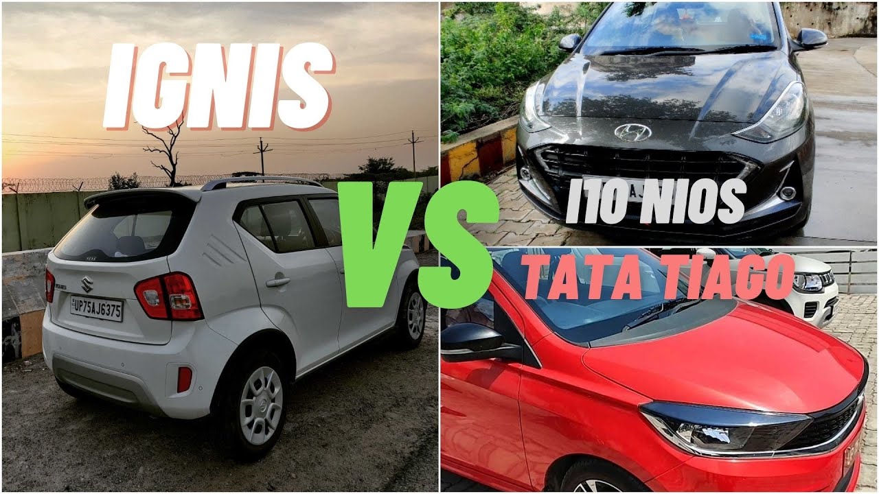 Maruti IGNIS Delta Vs Hyundai i10 Nios Sportz Vs Tata Tiago XZ Plus: In ...