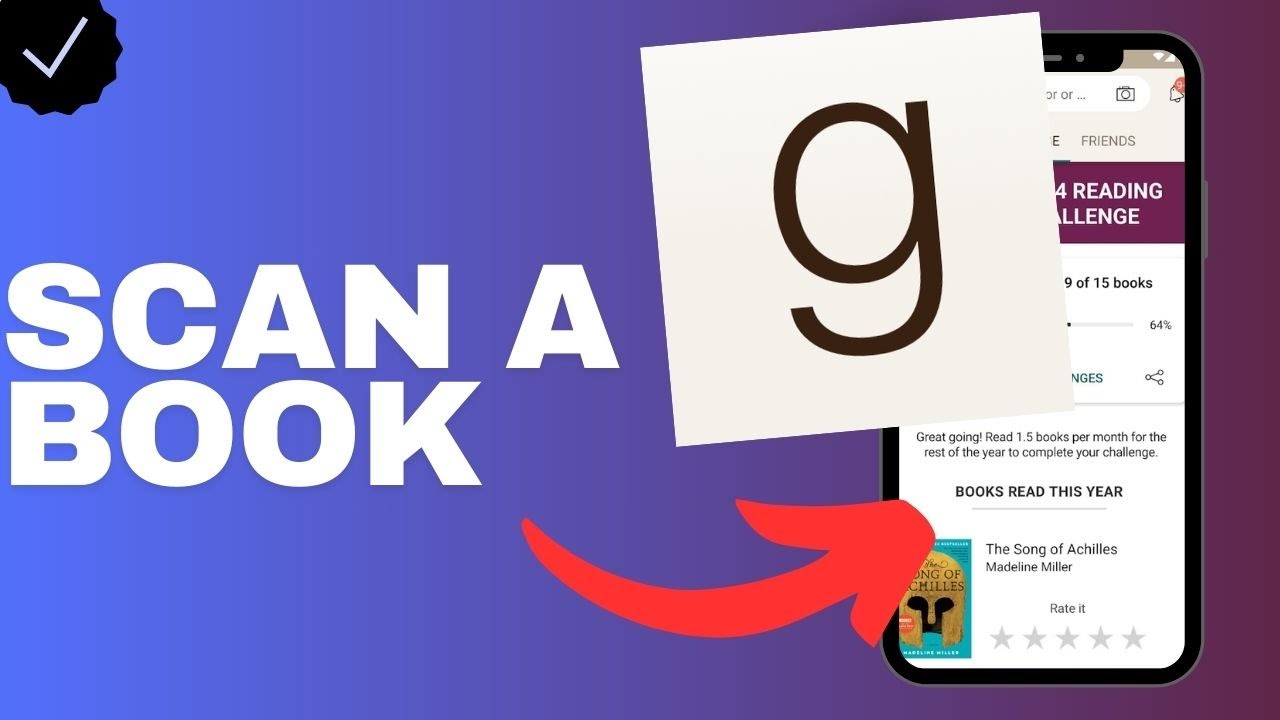 How to scan a book in the Goodreads app? - YouTube