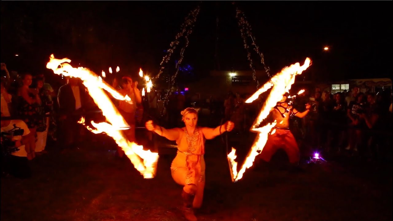 Aruna Fire Show at Summer Solstice - YouTube