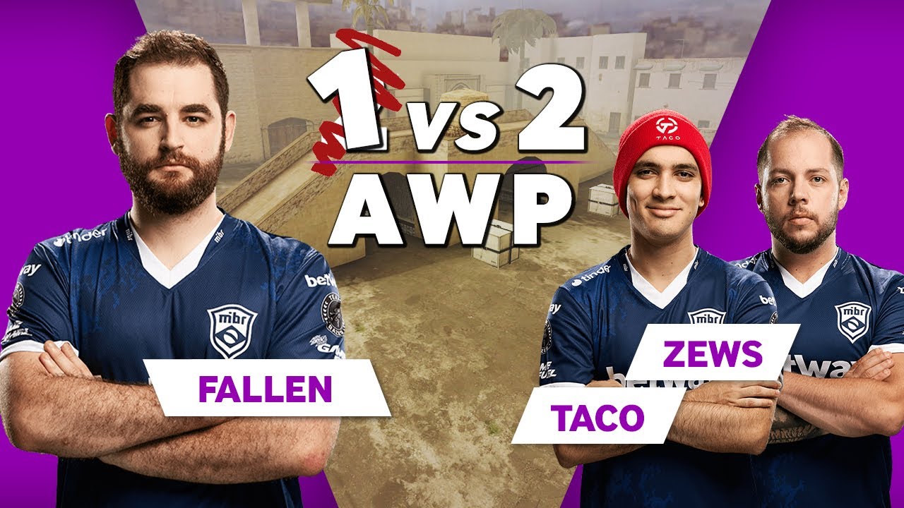 MiBR FalleN vs TACO and Zews | CSGO AWP 1vs2 - YouTube