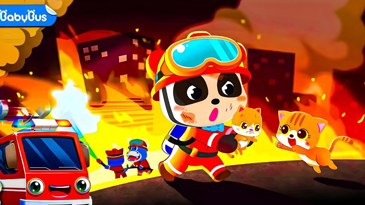 Baby Panda Fire Safety _ Learn Fire Safety Awareness _ BabyBus Cartoon ...