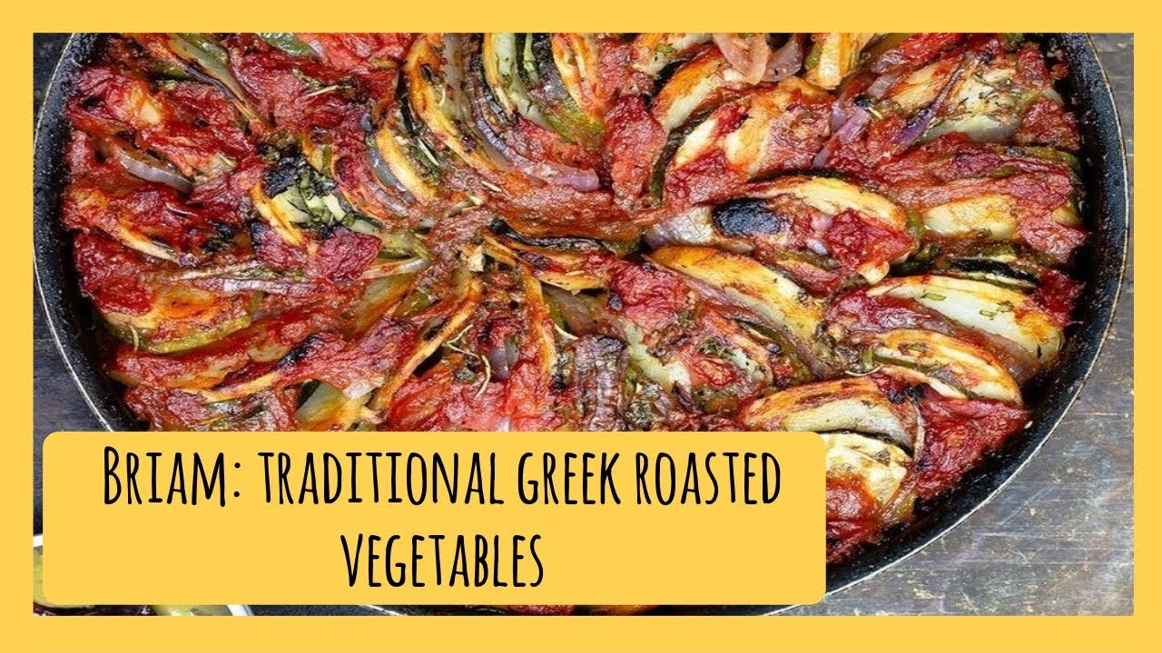 Briam: traditional greek roasted vegetables - YouTube