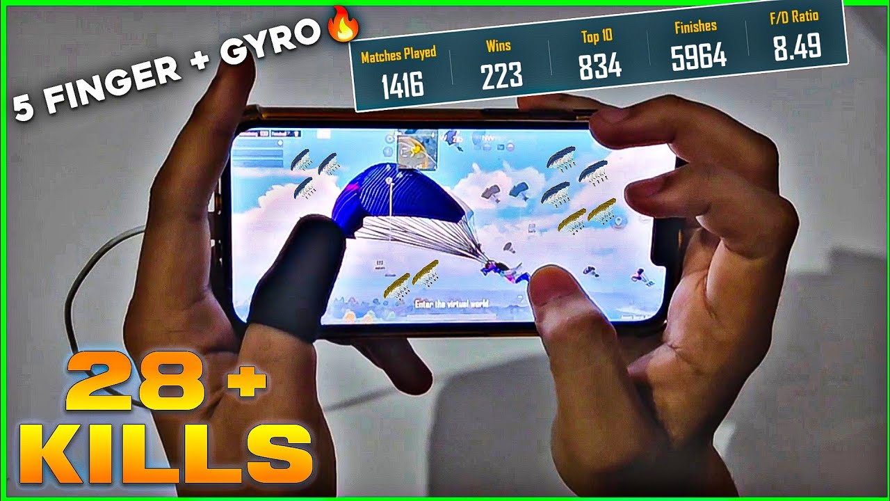 28+ Kills | 5 Finger HandCam | BGMI - YouTube