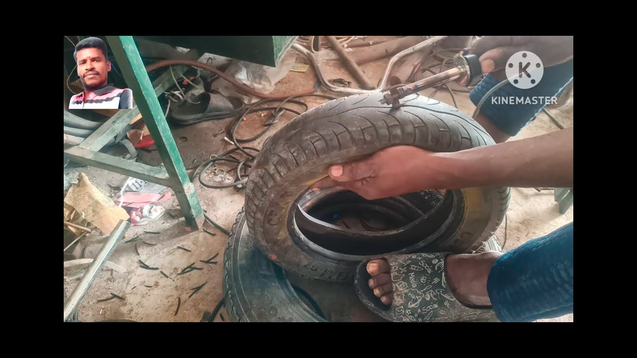 90 / 100 - 10 Tyre Regrooving method - YouTube