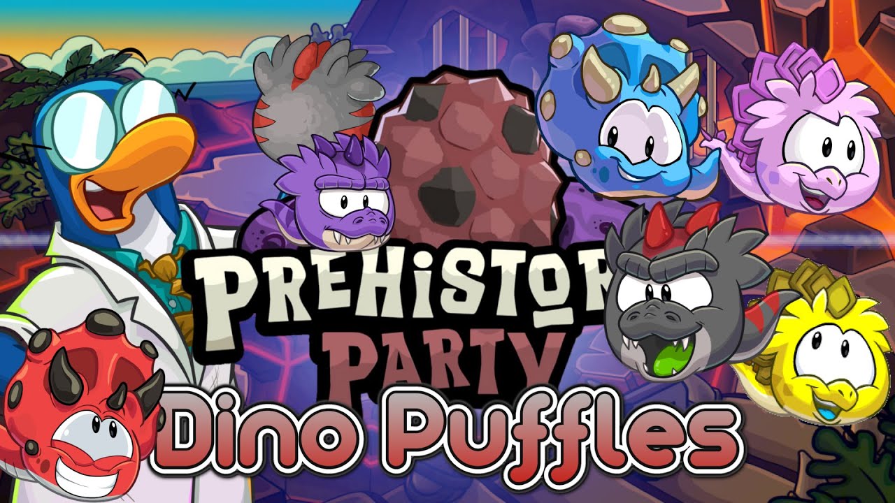 Dino Puffle Quest! (Prehistoric Party) | New Club Penguin - YouTube