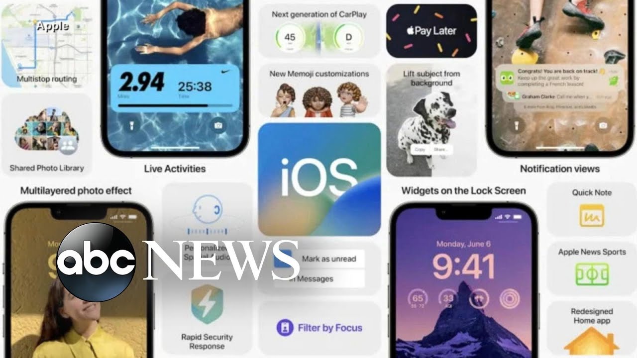 Apple releases iOS 16.1 l ABC News - YouTube