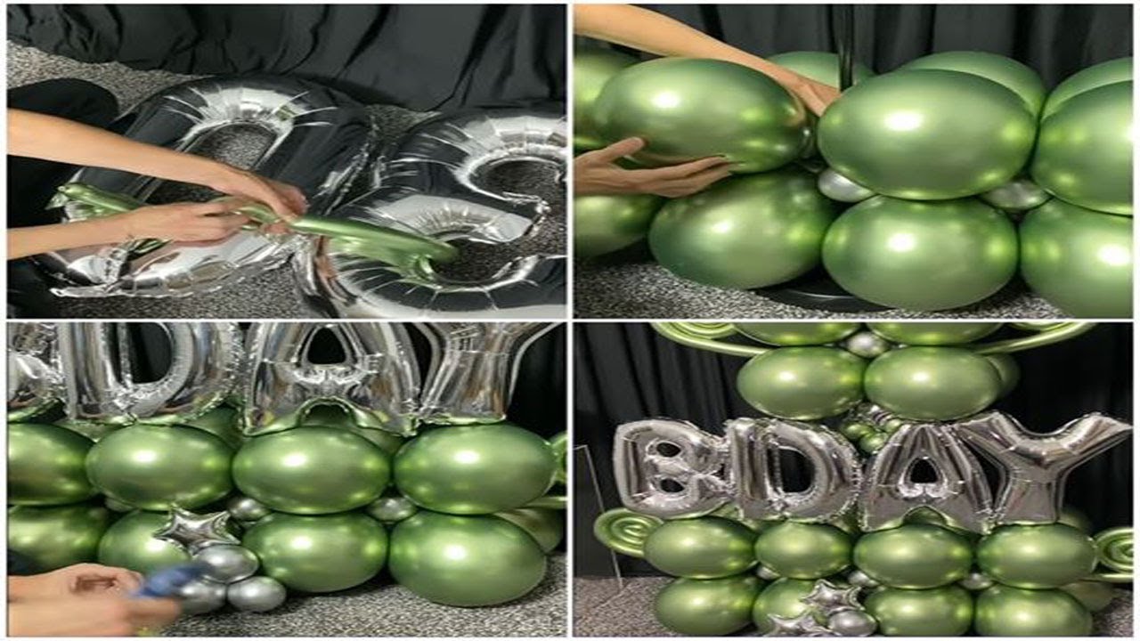 Amazing DIY Balloon Backdrop - YouTube