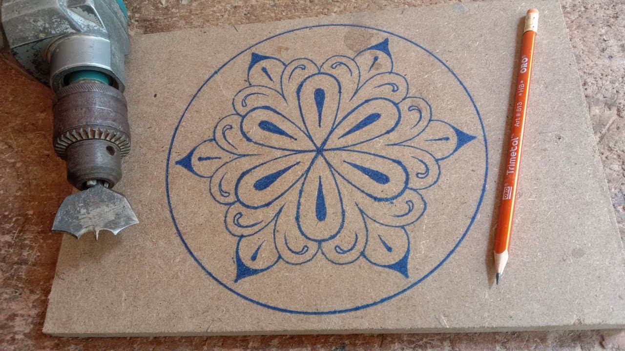 Easy and Beautiful Wood Carving Flower Design With Router Machine Bits ...