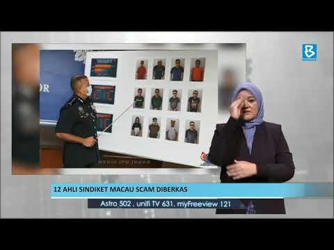 12 ahli sindiket Macau Scam diberkas
