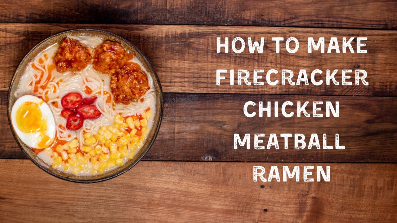 HOW TO MAKE: Firecracker Chicken Meatball Ramen *Quick Easy Instant ...