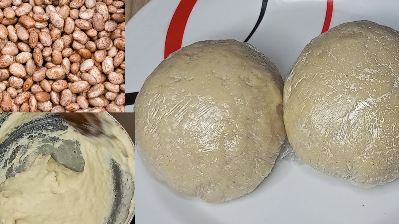 How To Make Beans Fufu || Fufu making || How To Make Fufu With Beans ...