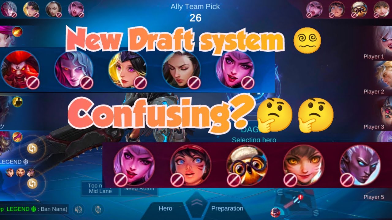 New Rank Draft System mlbb mobile legends - YouTube