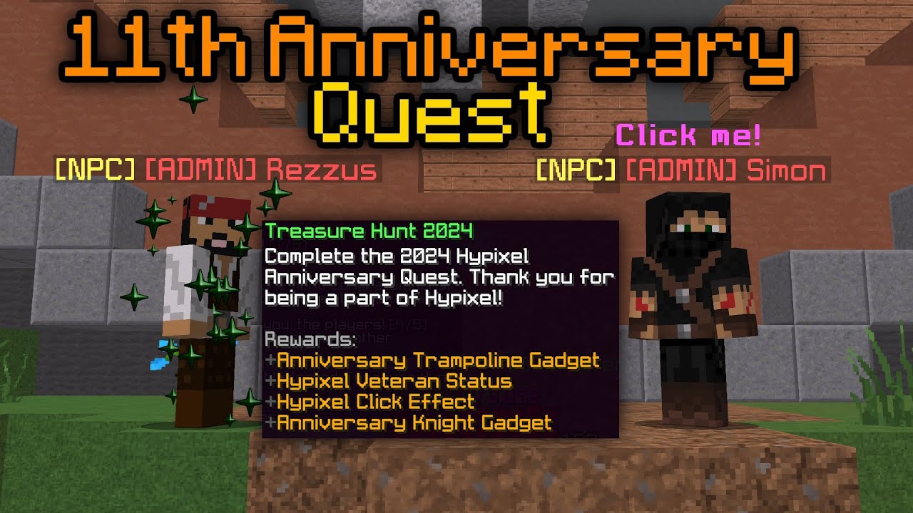 Hypixel's 11th Anniversary Quest - Guide - YouTube