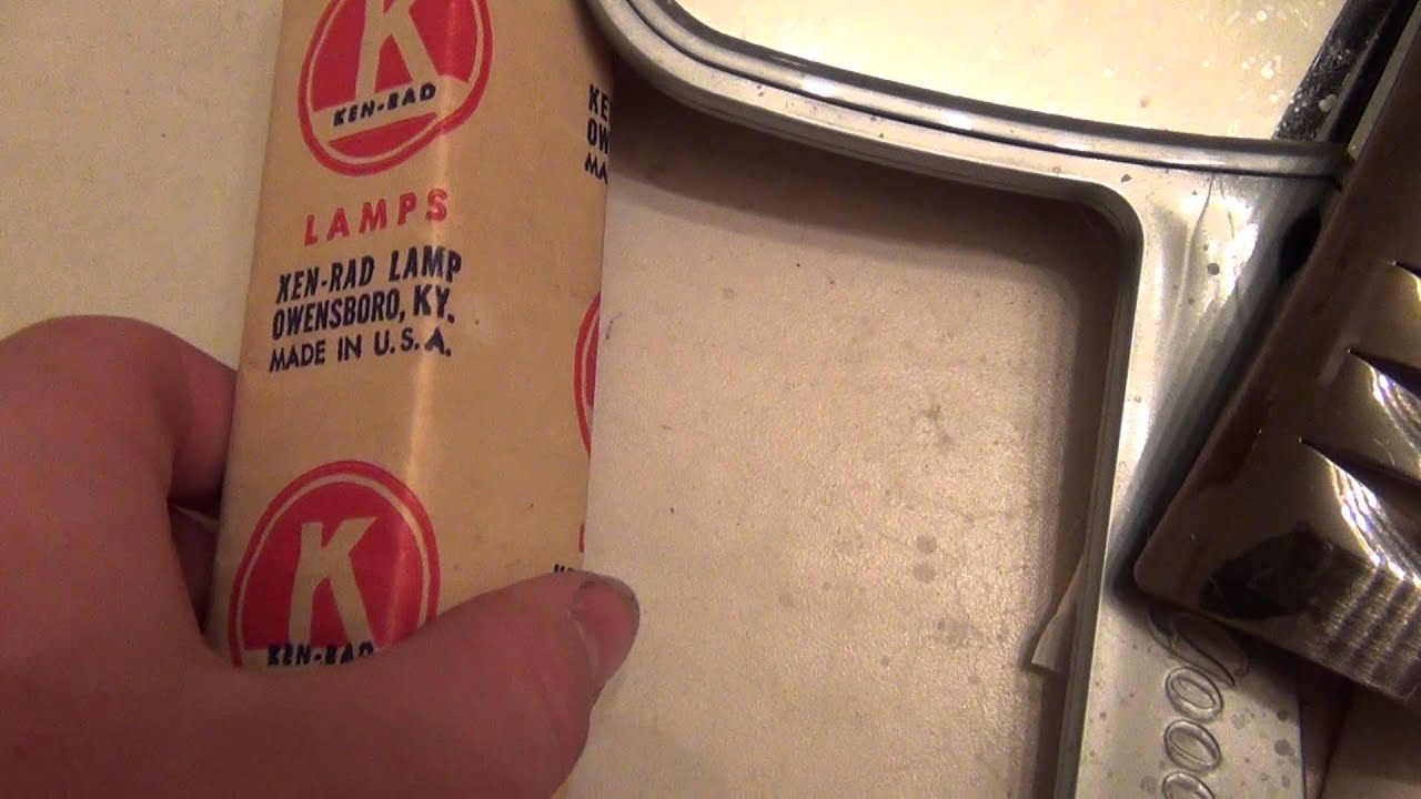 vintage nos ken-rad 25 watt light bulb - YouTube
