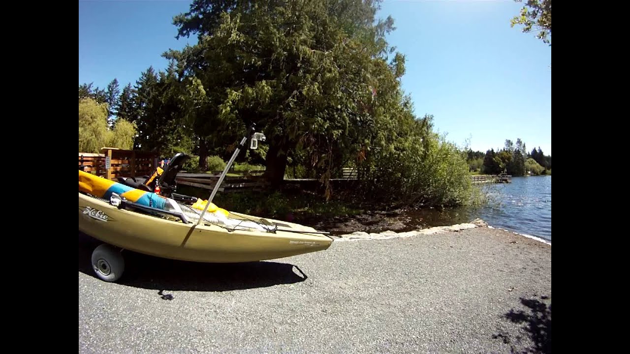 Hobie Pro Angler on large wheels. - YouTube