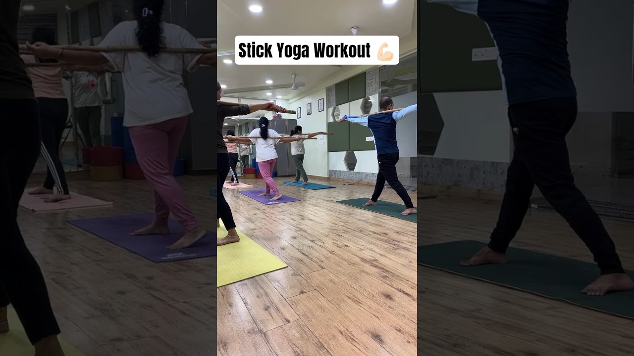 STICK YOGA WORKOUT FOR STRENGTH & FLEXIBILITY #stickyoga #youtubeshorts ...