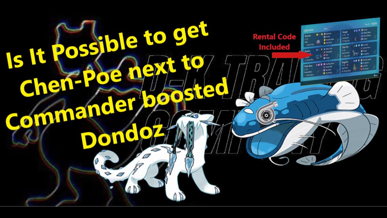 Is It Possible to get Chien-Poe next to Commander Boosted Dondoz ...