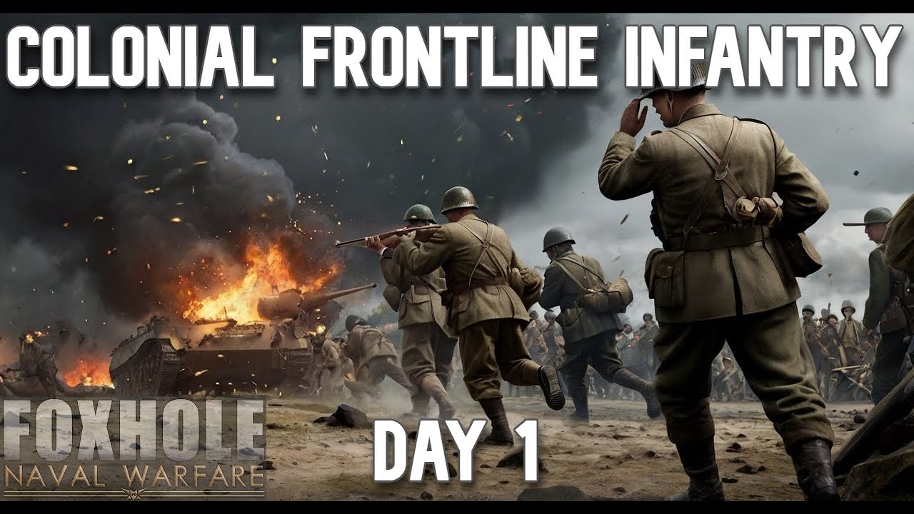 Foxhole War 114 | Day 1 | Colonial Frontline Infantry - YouTube