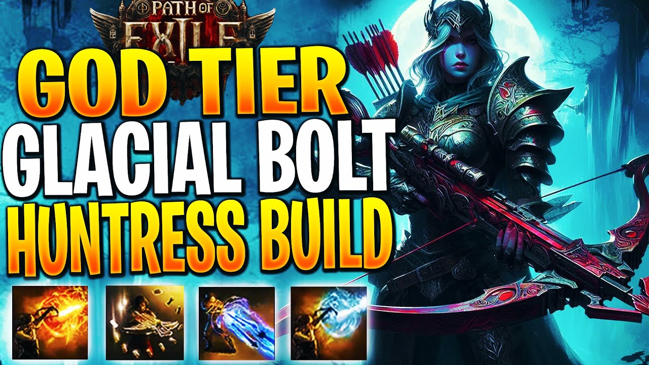 INFINITE DPS GLACIAL BOLT HUNTRESS BUILD! Path of Exile 2 Huntress ...