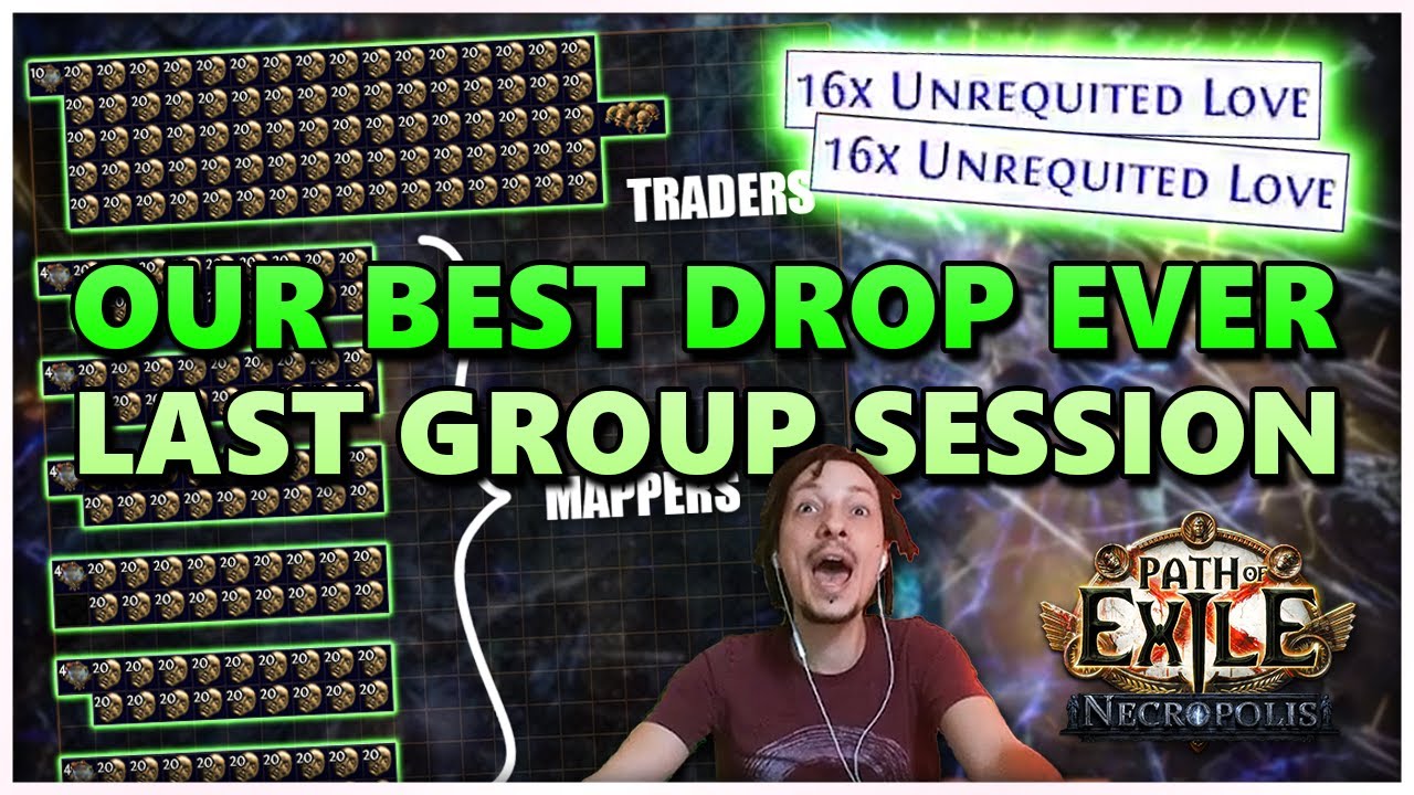 [PoE] DOUBLE MIRROR DROP (almost) - End of Necropolis crazy group play ...