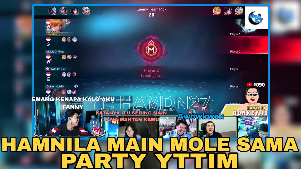 HAMNILA MAIN MOLE BERSAMA PARTY YTTIM, PAKE FANNY KARNA GAMON 🤣 - YouTube