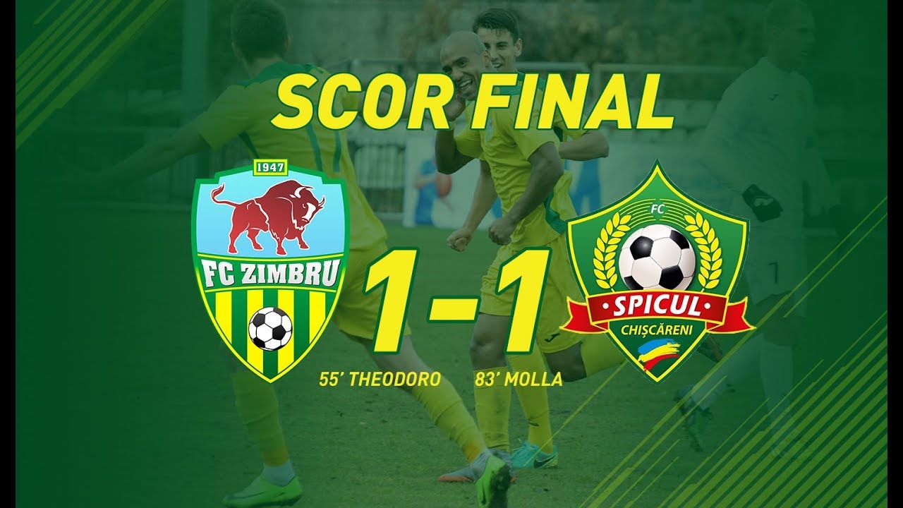FC Zimbru - FC Spicul 1:1 (Rezumatul complet al meciului) - YouTube