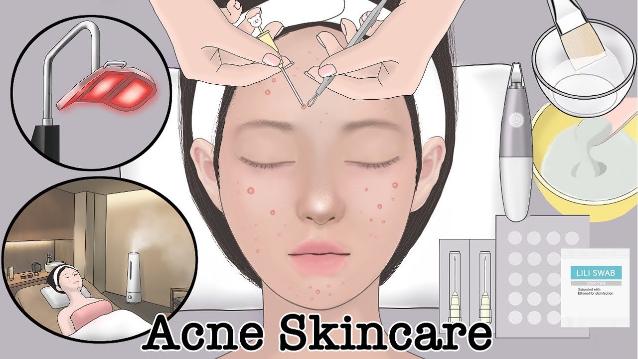 ASMR female clarifying facial HD pimple popping treatment ASMR 老年女性澄清面部 ...