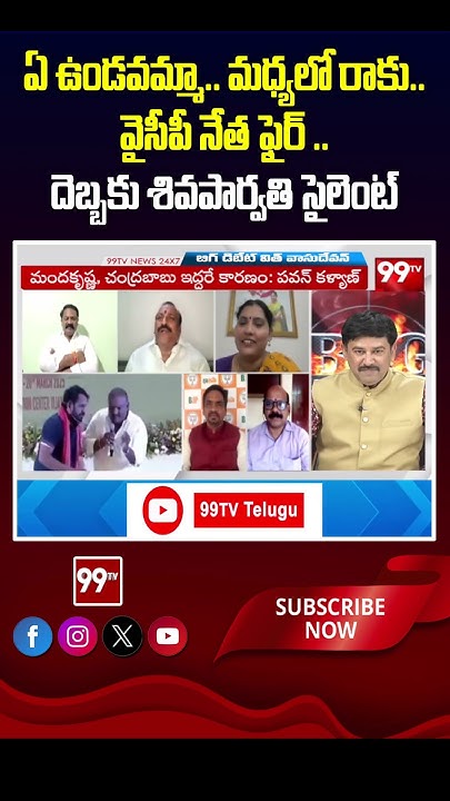 ఏ ఉండవమ్మా .. మధ్యలో రాకు .. Janasena Leader Shocking Reaction On YCP Comments | 99TV - YouTube