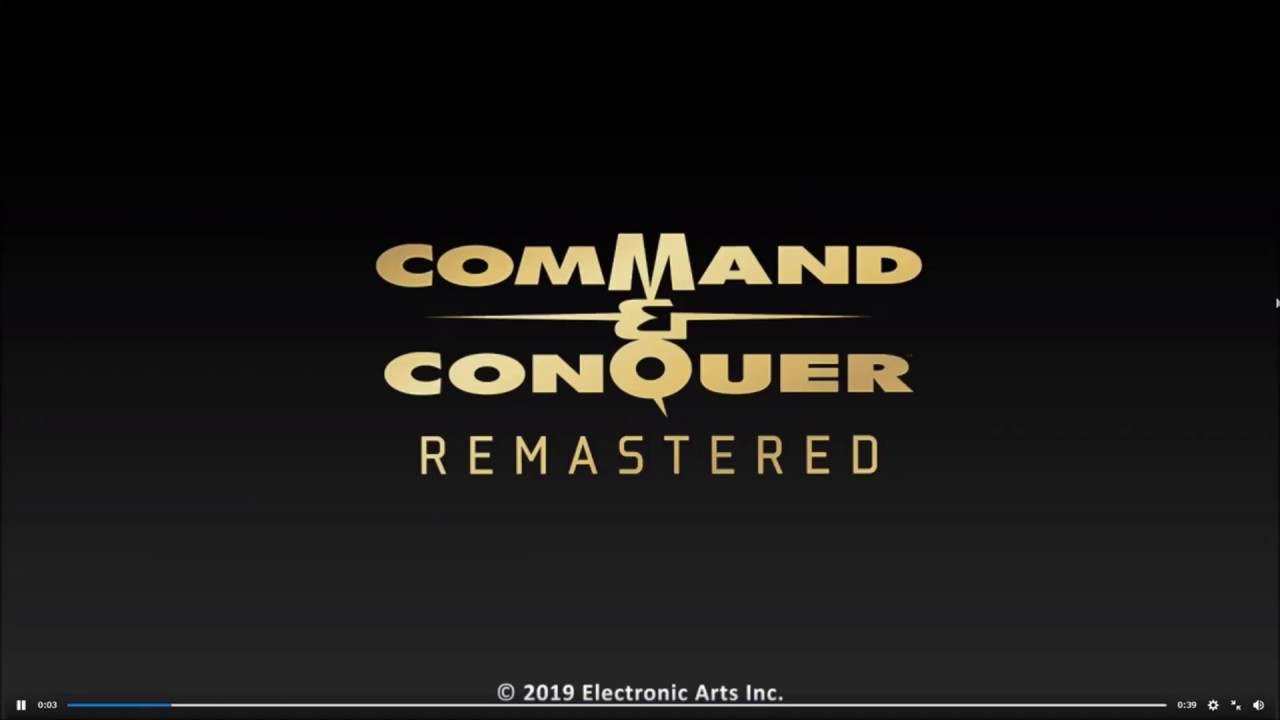 Command & Conquer Remaster EVA Audio Recording - YouTube