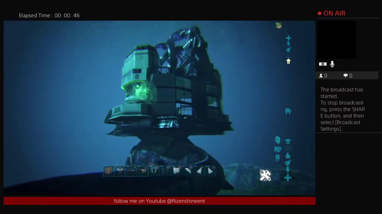 Best Ark Base Builds | Futuristic Mosa Submarine | Live PS4 Broadcast ...