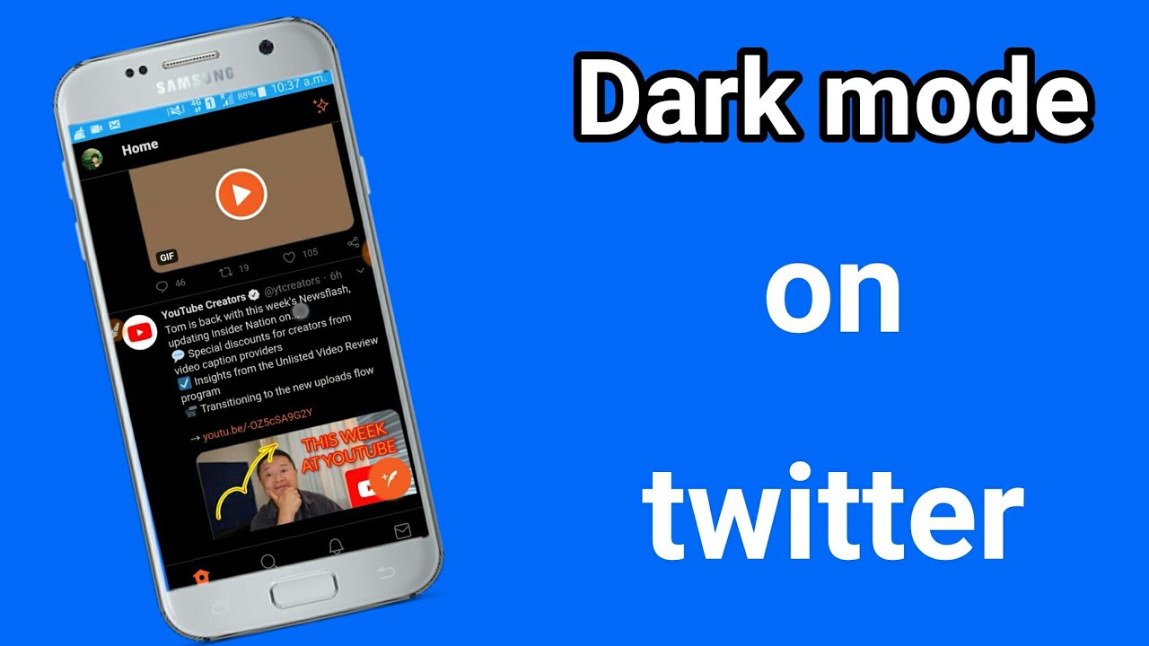 Twitter dark mode on kaise kare, how to change twitter theme,dark mode ...