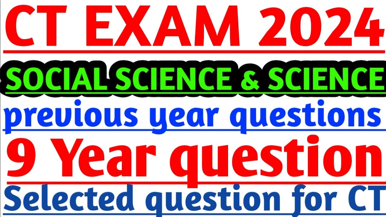 ct exam 2024 previous year question|ct exam previous year social ...