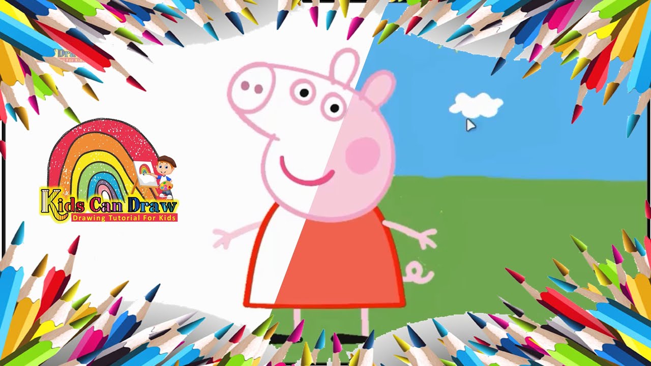 How To Draw Peppa Pig| Drawing And Coloring Peppa| Art For Kid ...