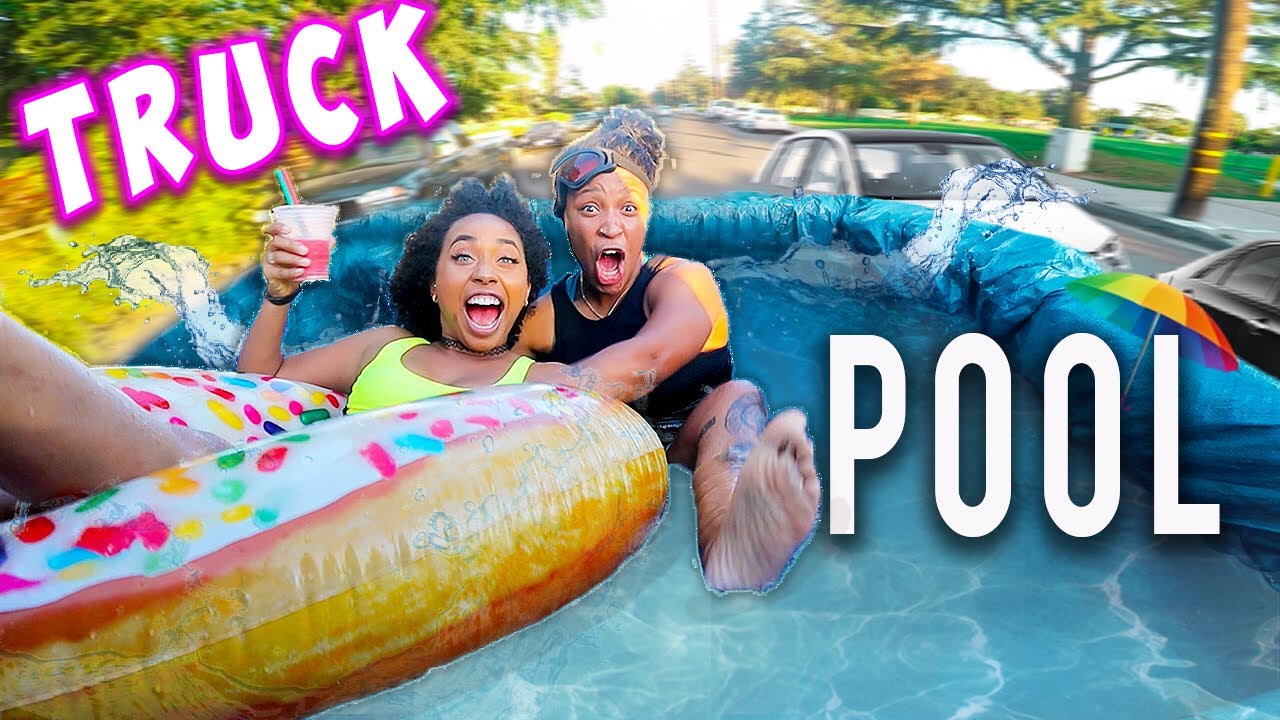 Turning Our Truck Into A SWIMMING POOl! *POLICE CAME* - YouTube