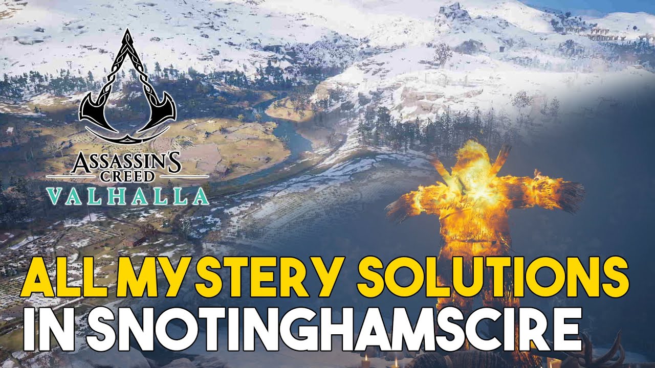 Assassins Creed Valhalla All Mystery Solutions In Snotinghamscire - YouTube