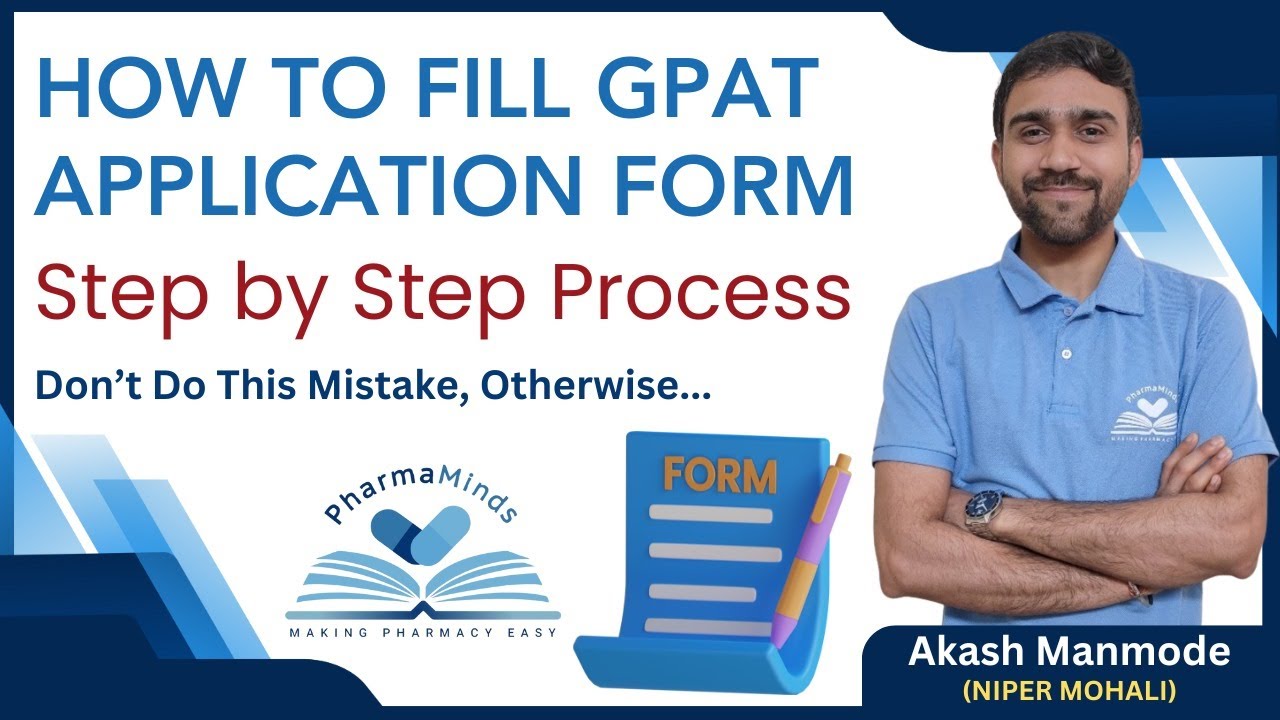 How To FIll GPAT 2024 Application form | Step by Step Guide | Do and ...