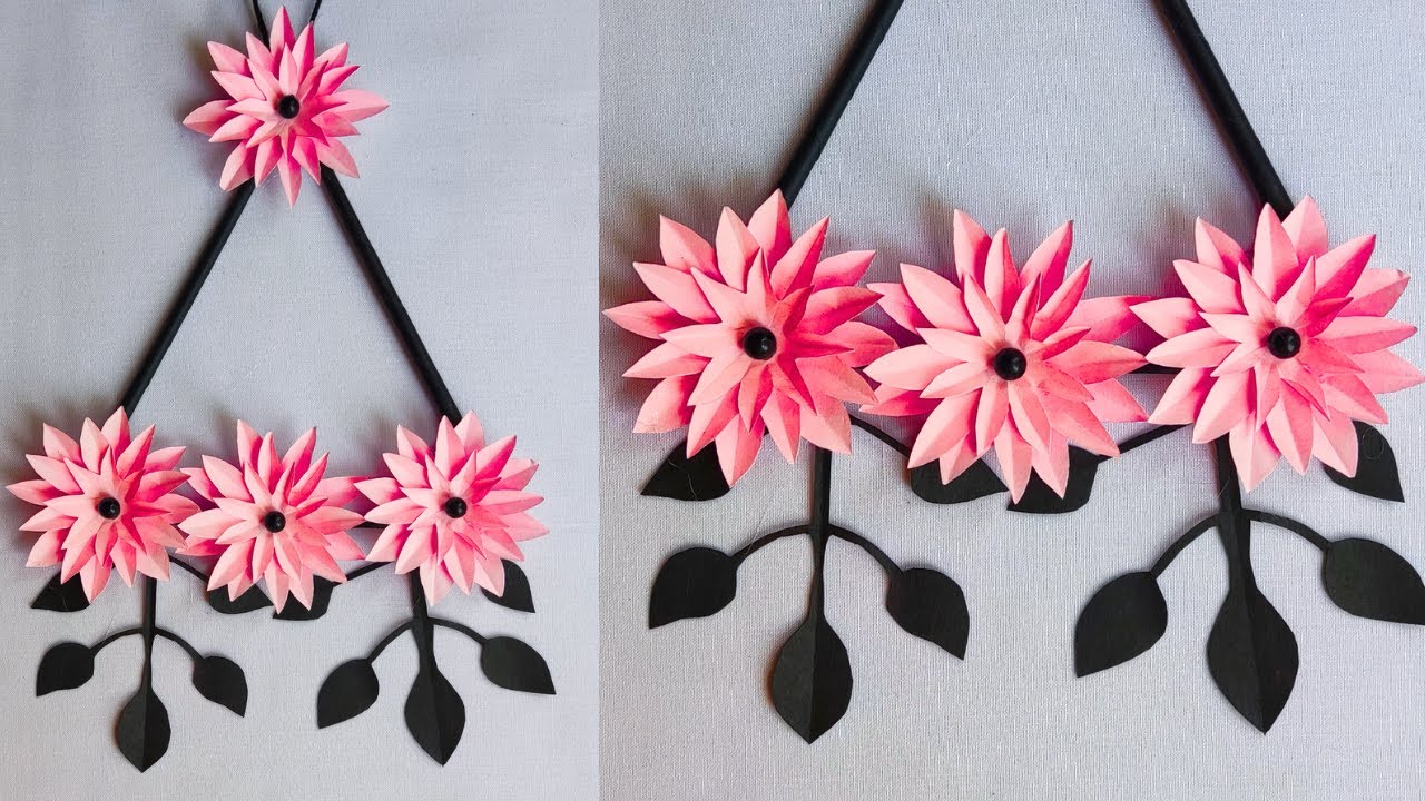How to Make Beautiful Paper Wall Hanging | Best Home Decoration Idea ...