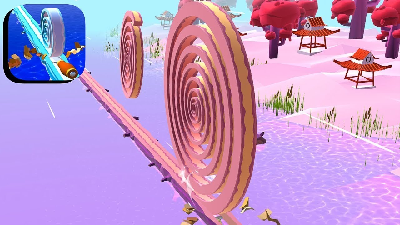 Spiral Roll Gameplay Funny Games, ASMR satisfying and relaxing ASMR ...