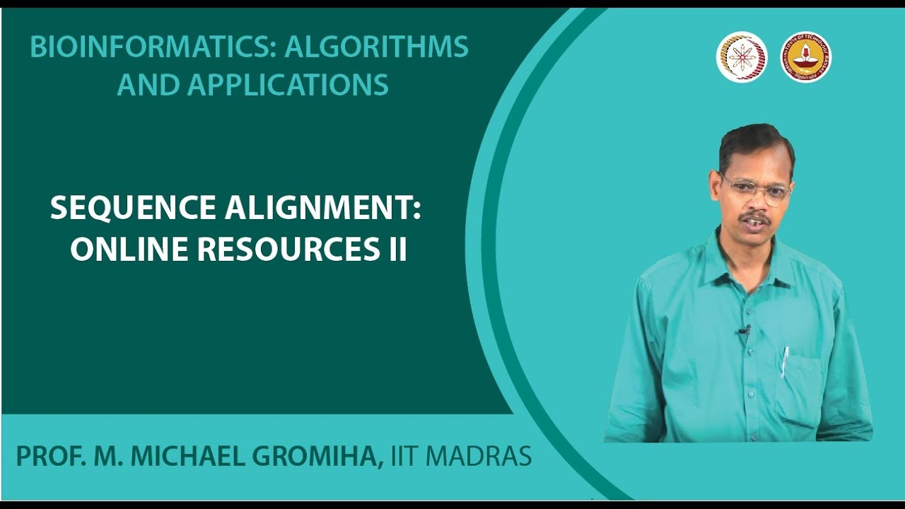 Sequence alignment: Online resources II - YouTube