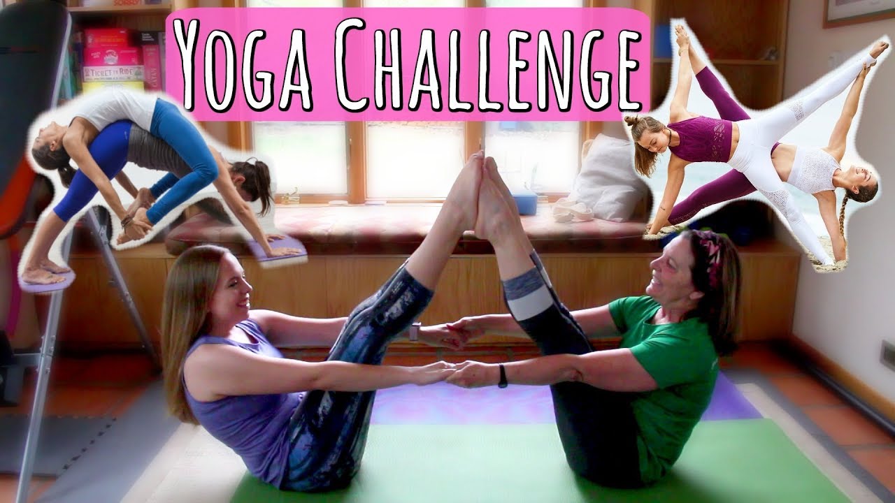 Yoga Challenge with my Mom! 🤣 - YouTube