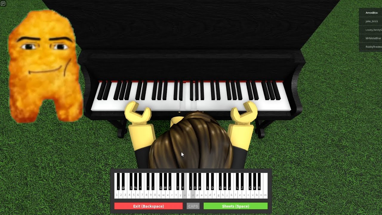 Gegagedigedagedago But Played On Roblox Piano Youtube